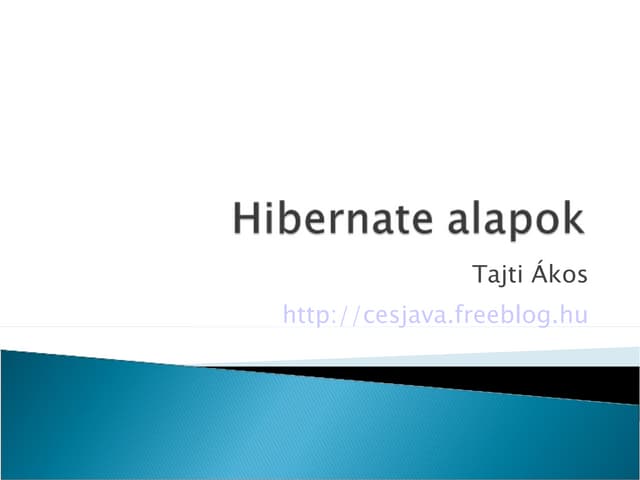 Hibernate Tutorial Ppt 3283