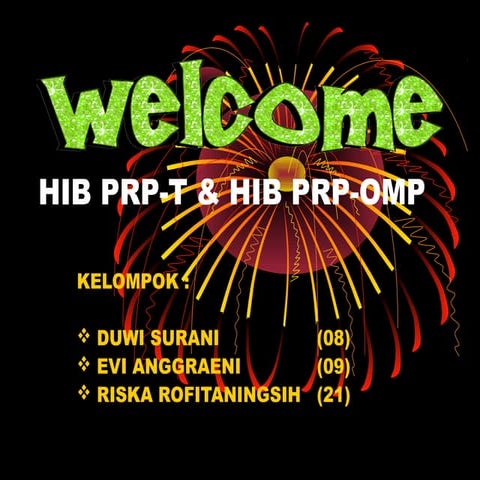 Hib prp t & hib prp-omp | PPT