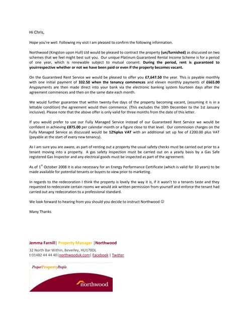 Quotation Letter for 2 bedroom Pakubuwono House apt | PDF