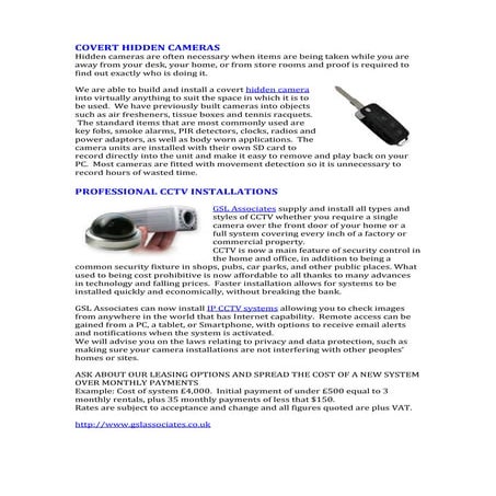 Hidden Cameras | PDF