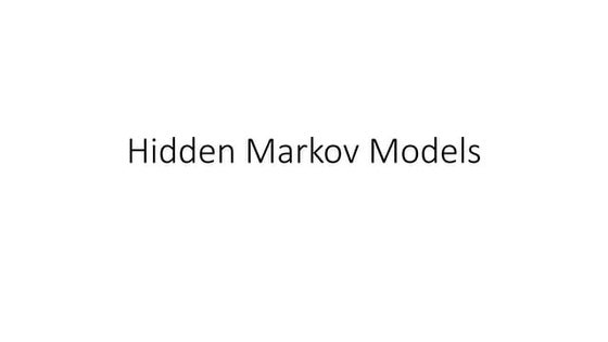 hidden marko principle for image processing | PPT
