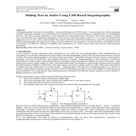 Audio Watermarking and Steganography