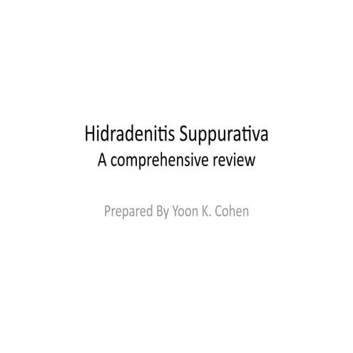 Hidradenitis Suppurativa Ppt