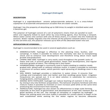 Hidrogel pds | PDF