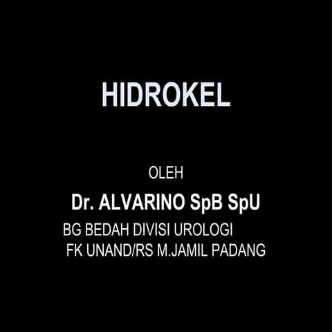 Hidrokel | PPT