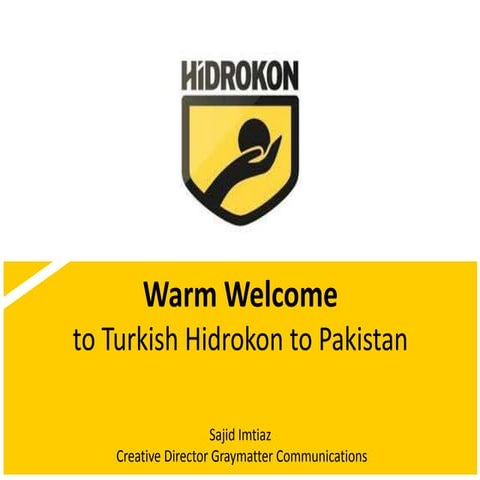 Turkish Hidrokon to Pakistan | PPTX