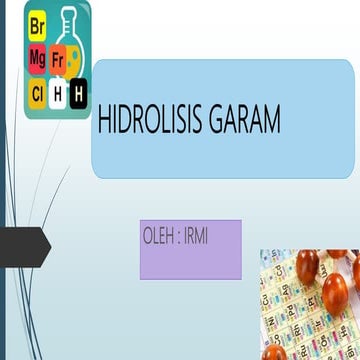 Hidrolisis garam | PPTX