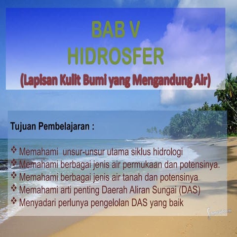 HIDROSFER - DINAMIKA HIDROSFER 01.pptyes | PPT