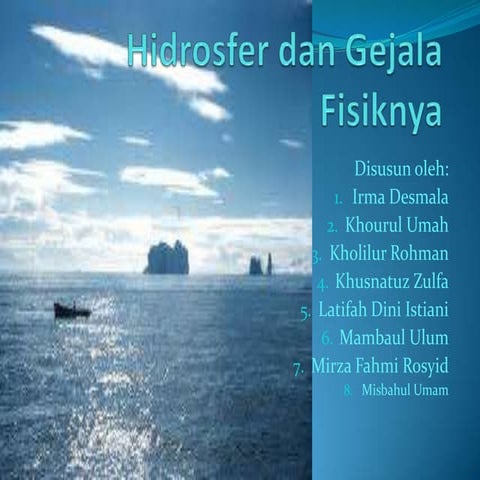 Hidrosfer dan gejala fisiknya | PPTX