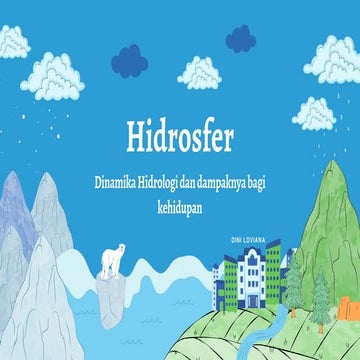 Hidrosfer tentang siklus air hujan dan karakteristik perairan laut | PPT