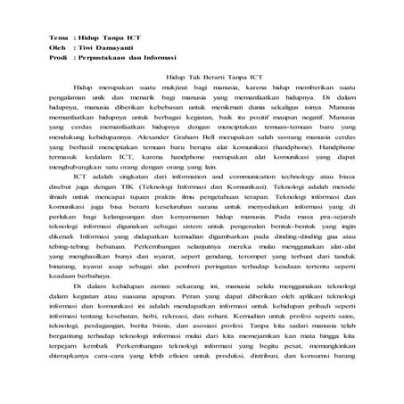Hidup tanpa ict | DOCX