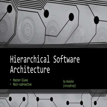 Hierarchical Software Architecture.pptx | Databases | Computer Software ...