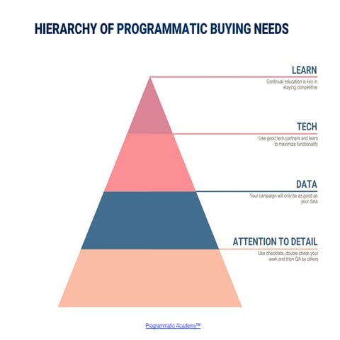 Hierarchy of Programmatic Buying Needs | PDF