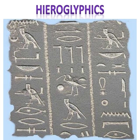 Hierglyphics 6ºa | PPT