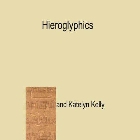 Hieroglyphics Grade 7 Student Work | PPT