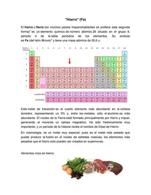 Libro Sobre El Hierro BiologíA | PPT