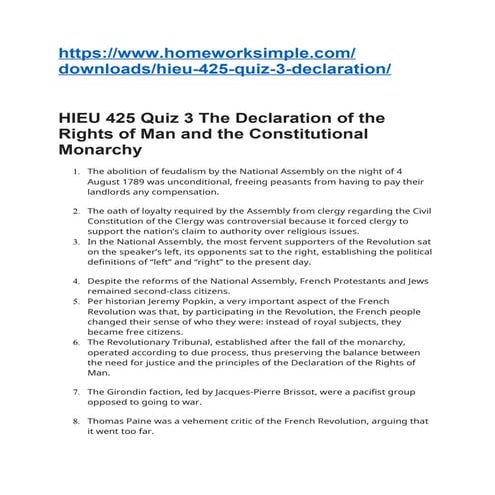 HIEU 425 Quiz 3 Declaration Liberty Homeworksimple.docx