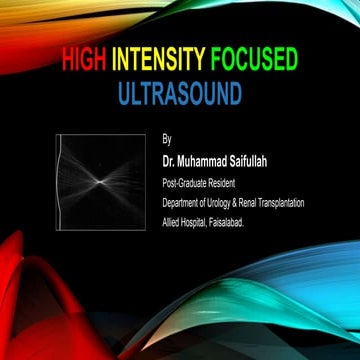 High intensity Focused Ultrasound / HIFU | PPTX