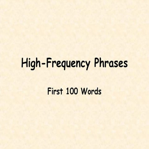 Second grade high frequency words70 | PPT
