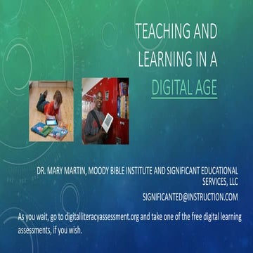 High impact tools for digital literacy | PPT