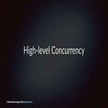 High level concurrency | PPT
