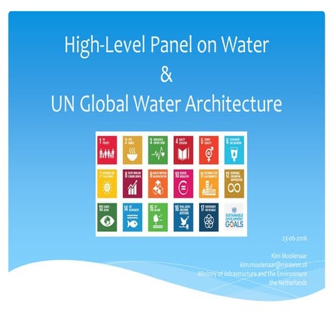 High Level Panel on Water & UN Global Water Architecture | PPT