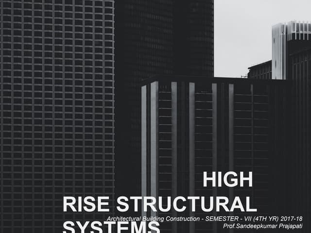 High rise construction | PPTX