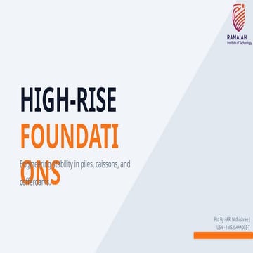 High-Rise Foundations. Types and applicationspptx | PPTX