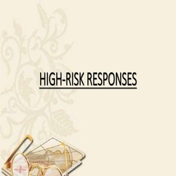 HIGH-RISK RESPONSES(DIASS).ppt slideshax | PPTX