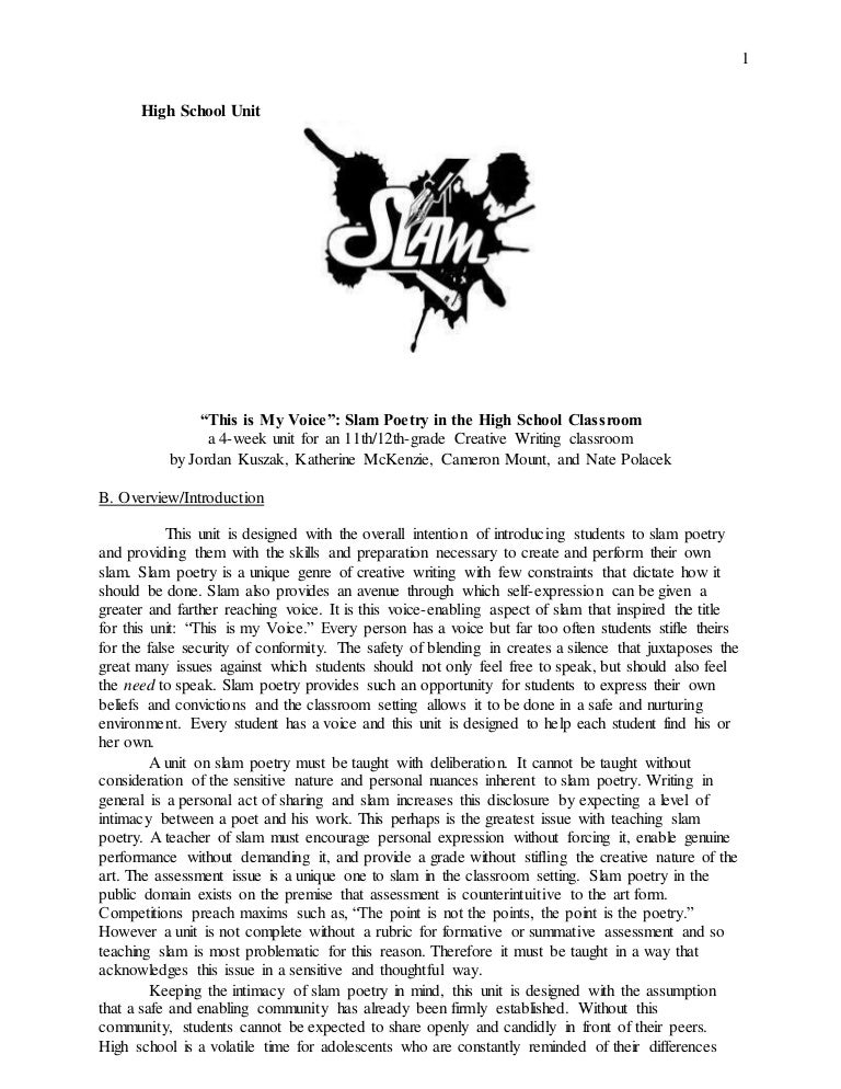 High School unit slam poetry high-school-unit-slam-poetry