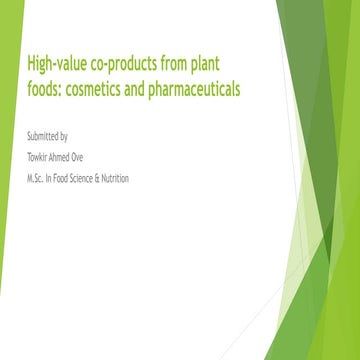 High value co-products from plant | PPT