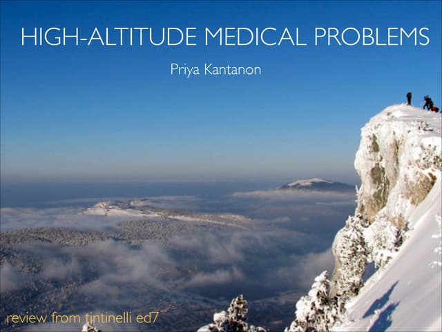 High Altitude and Aviation Physiology ppt | PPTX