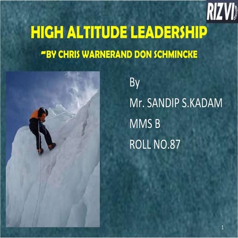 High Altitude Leadership | PPT