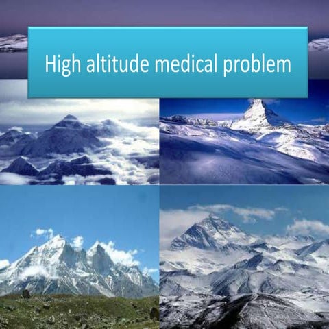 High altitude syndrome | PPTX