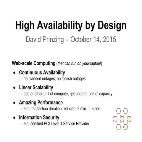 High Availability by Design | PDF