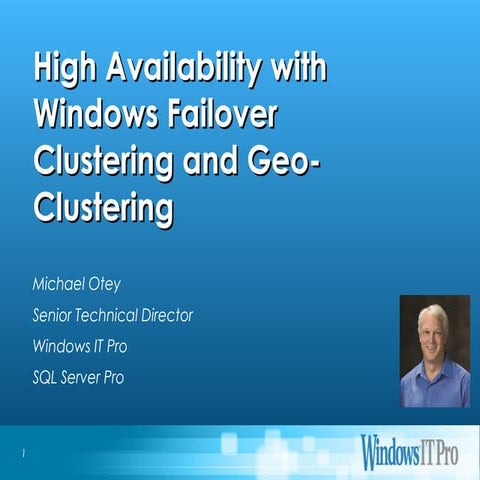SQL Server Cluster Presentation