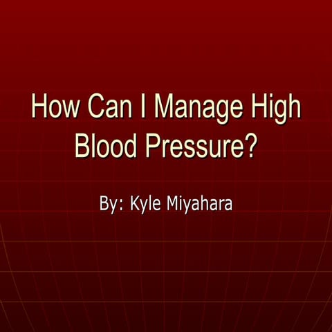 High blood pressure | PPT