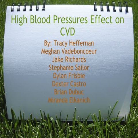 High Blood Pressure Project | PPT