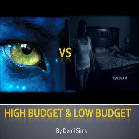 High budget vs low budget | PPTX