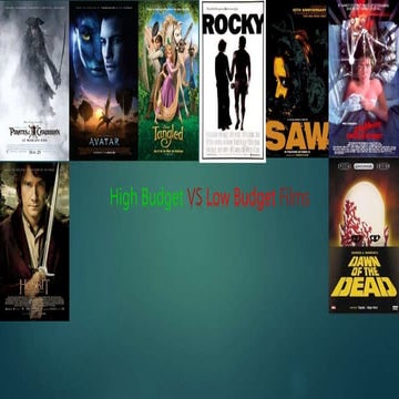 High budget vs low budget | PPTX