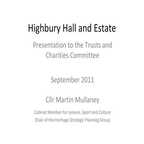 Martin Mullaney presentations