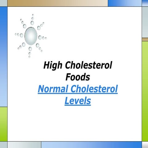 High cholesterol foods | PPTX