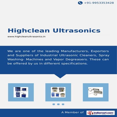 Highclean ultrasonics | PDF