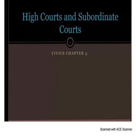 High Court and Subordinate Court.pdfhjjhh | PDF