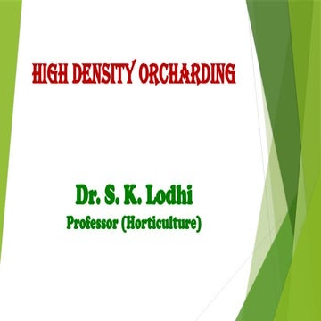 High density planting or orcharding.pptx