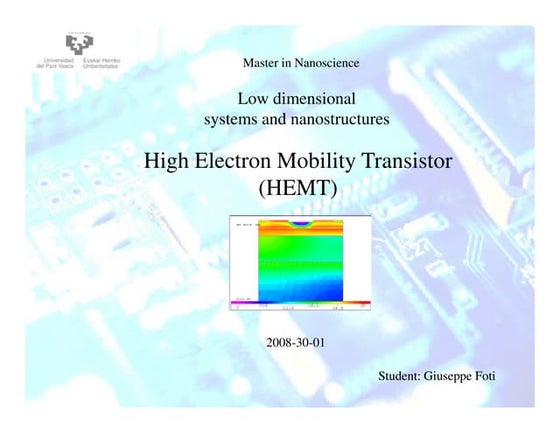 High electron mobility transistor | PDF