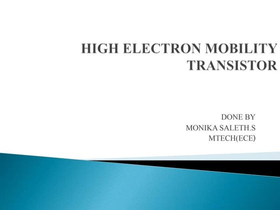 HEMT | PPTX | Physics | Science