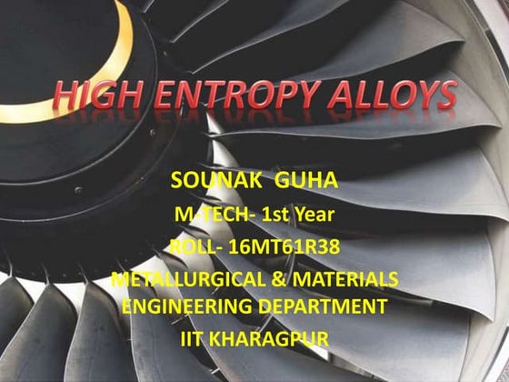 High Entropy Alloys Ppt