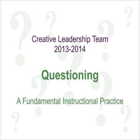 Higher-Order Questioning | PDF