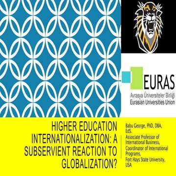 Higher Education Internationalization and Globalization | PPTX